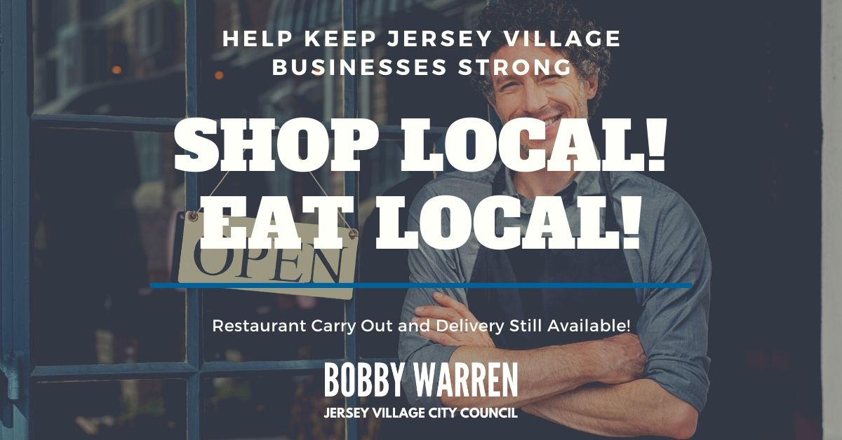 Support Local Jersey Village Restaurants! - Bobby Warren for Mayor of ...